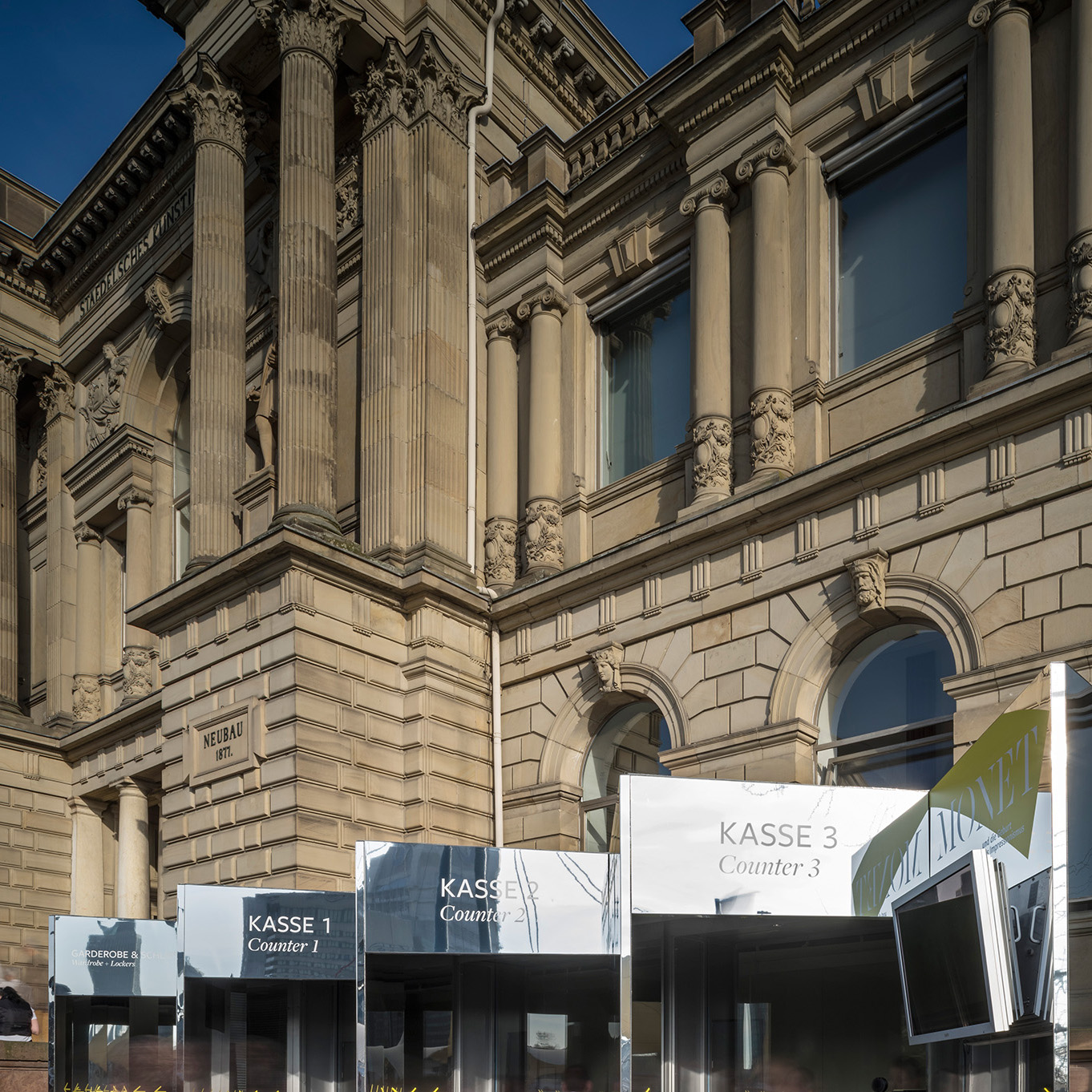 Bach Dolder — Städel Museum, temporärer Kassencontainer